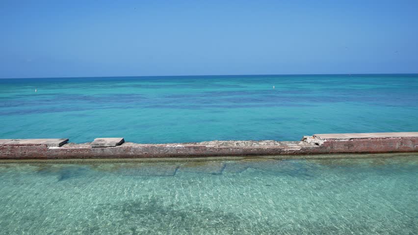 Walkway into Fort Jefferson in Dry Tortugas image - Free stock photo ...