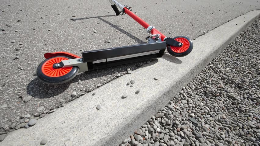 3840x2160 4k Video Scooter Laying On Stock Footage Video (100% Royalty ...