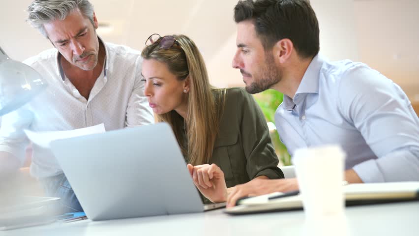 diverse startup company working together modern Stock Footage Video ...