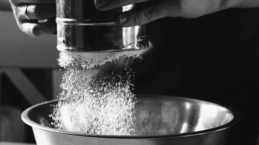 black white slow motion woman sifting Stock Footage Video (100% Royalty ...