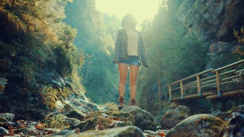 hands face ghost distorting beautiful scenery Stock Footage Video (100% ...