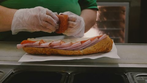 Process Making Big King Size Meat Stock Footage Video (100% Royalty ...