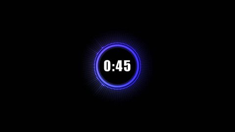45 seconds countdown Stock Video Footage - 4K and HD Video Clips ...