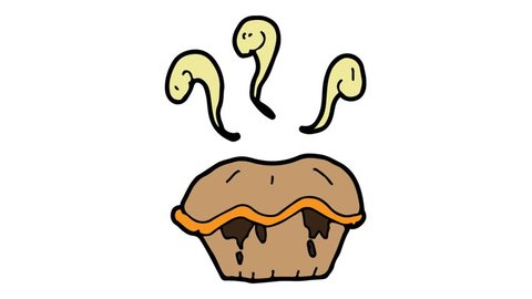 Happy Cartoon Monster Halloween Vector Orange Stock Vector (Royalty ...