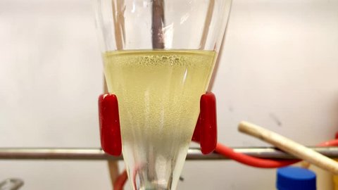 Separation Organic Layer Water Layer Separating Stock Footage Video ...