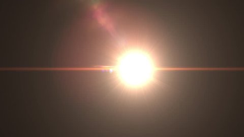 Glowing Sun Cgi Lens Flare Stock Footage Video (100% Royalty-free ...