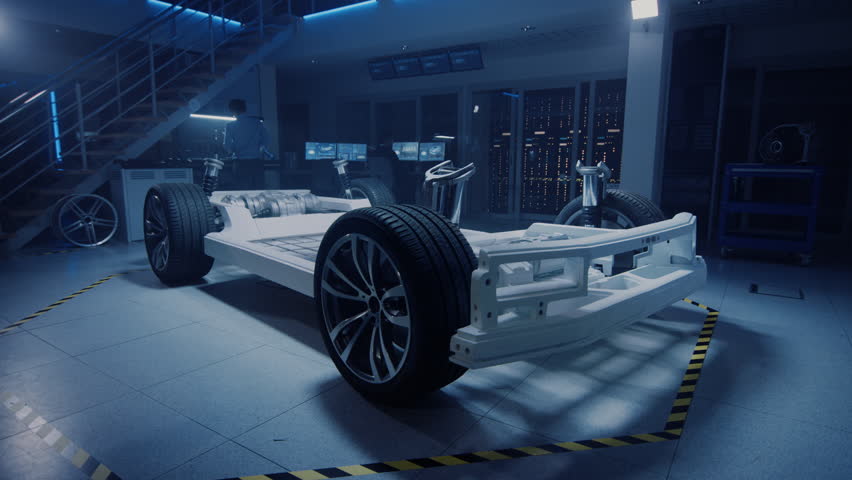 automotive engineer working on electric car Stock Footage Video (100% ...