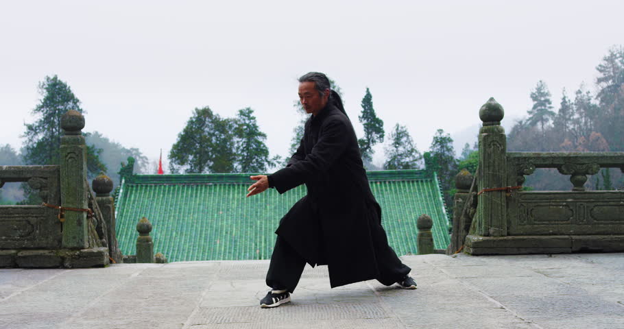 An Asian Master of Tai Stock Footage Video (100% Royalty-free ...