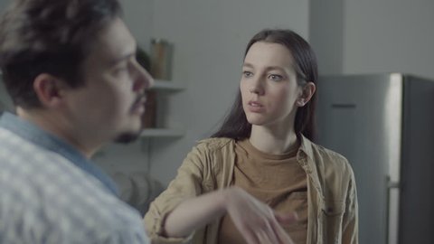 Closeup Divorcing Family Swearing Each Other Stock Footage Video (100% ...