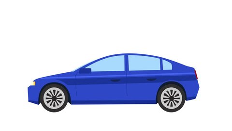 Modern Blue Car Crossover 3d Render Stock Illustration 1106047151