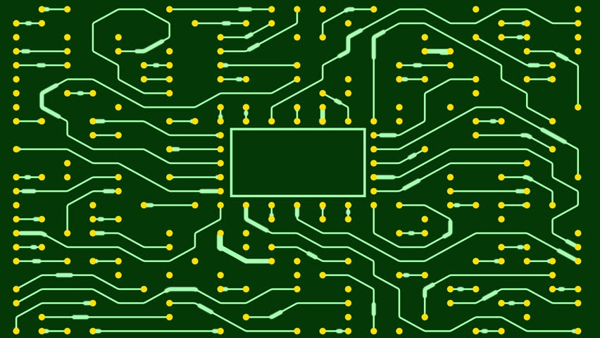 high quality circuit board animation empty Stock Footage Video (100% ...