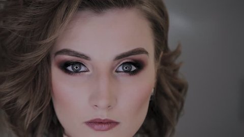 Young Woman Drooling Looking Camera Extreme Stock Footage Video (100% ...