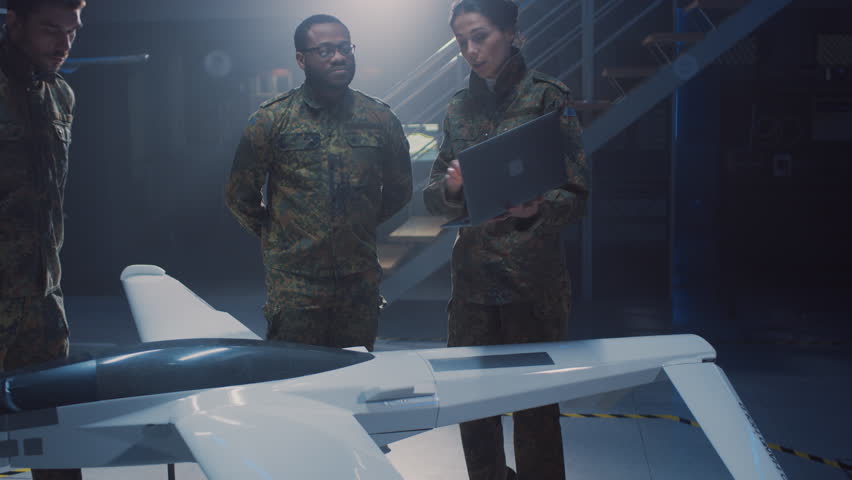 Army Aerospace Engineers Work On Stock Footage Video (100% Royalty-free ...