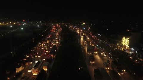 Pakistanlahore Beautiful Night View Lahore Minarepakistan Stock Footage ...