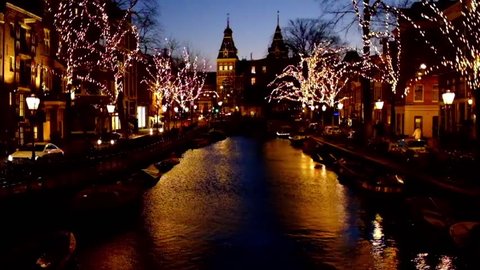 Beautiful Red Square New Year Winter Stock Footage Video (100% Royalty ...