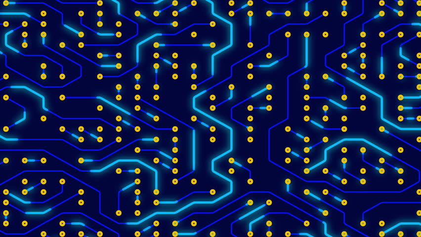 high quality circuit board animation concept Stock Footage Video (100% ...