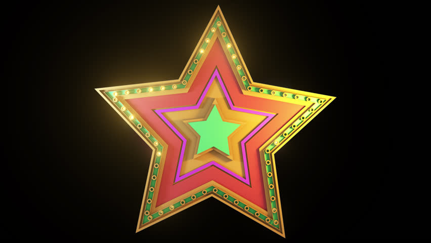 vj retro star alpha channel Stock Footage Video (100% Royalty-free ...