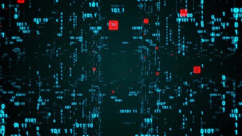 Digital Fly Binary Code Background Loop Stock Footage Video (100% Royalty-free) 1027094051 ...