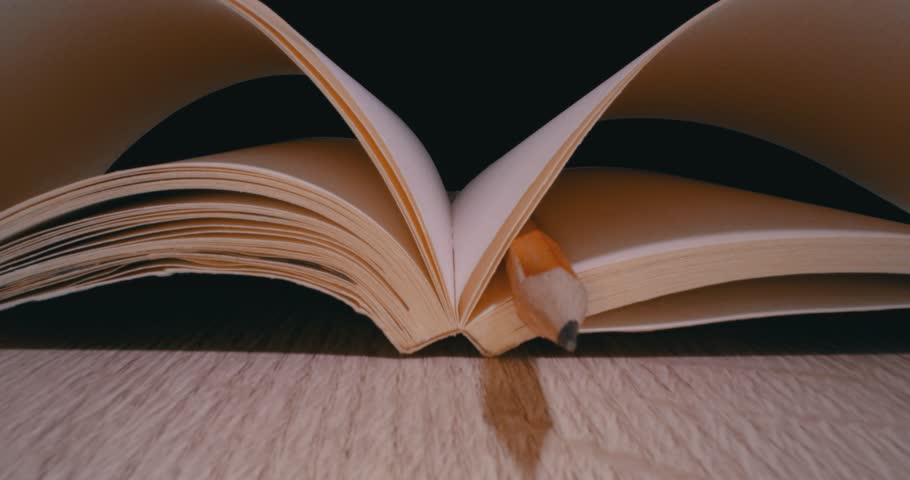 slow motion video old book's page Stock Footage Video (100% Royalty ...