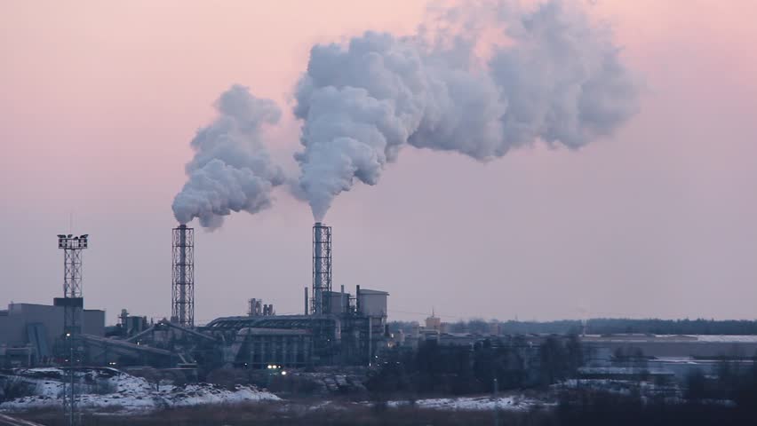 smoking stack air pollution climate change Stock Footage Video (100% ...