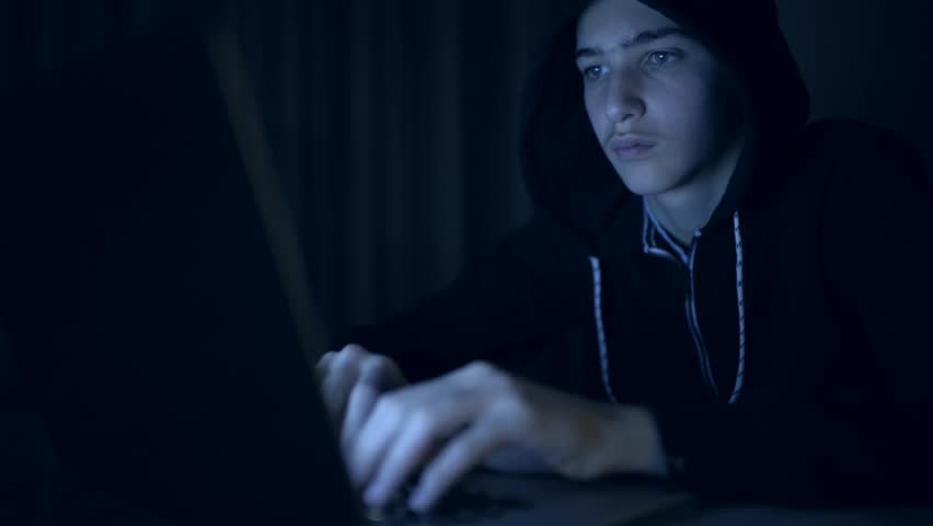 hacker's hacking into computer network young Stock Footage Video (100% ...