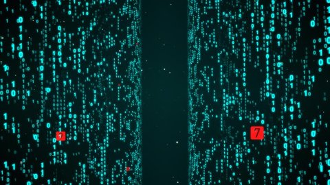 Digital Fly Binary Code Background Loop Stock Footage Video (100% Royalty-free) 1027195604 ...
