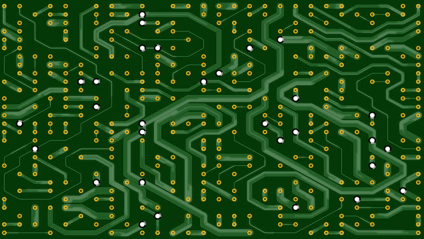 high quality circuit board animation concept Stock Footage Video (100% ...