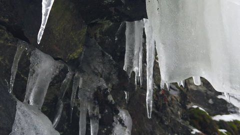 Beautiful Slow Motion Close Melting Ice Stock Footage Video (100% ...