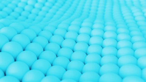 3d Abstract Texture Blue Balls Waves Stock Footage Video (100% Royalty ...