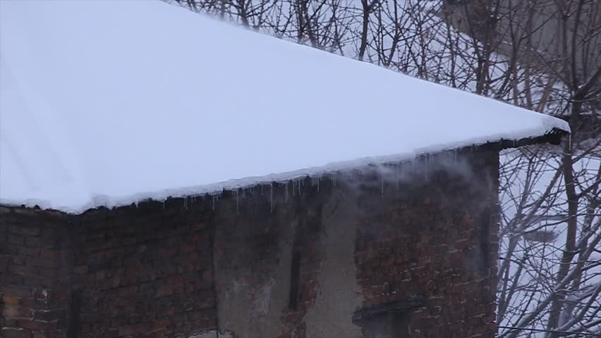 Wind Blowing Snow from a Stock Footage Video (100% Royalty-free ...