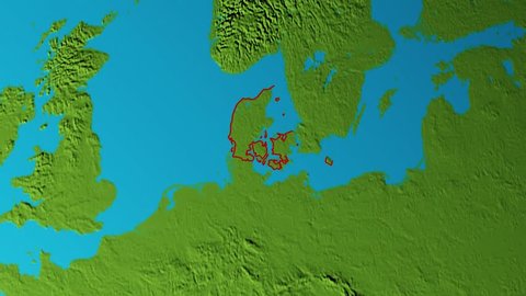Denmark Copenhagen Europe Country State Borders Stock Footage Video ...