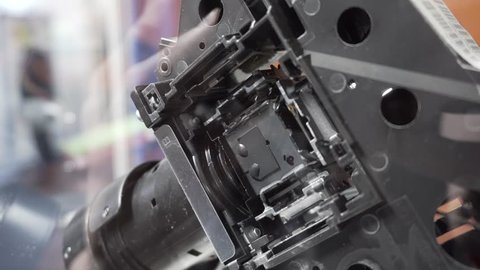 Inside Film Camera Mechanism Disassembled Vintage Stock Footage Video ...