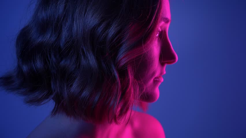 Closeup Side View Shoot Young Cute Stock Footage Video (100% Royalty ...