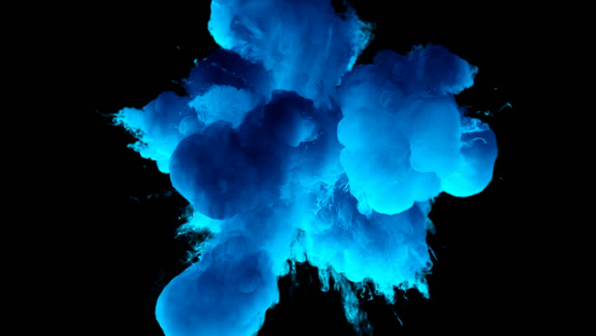 Blue Color Burst - Colorful Stock Footage Video (100% Royalty-free ...