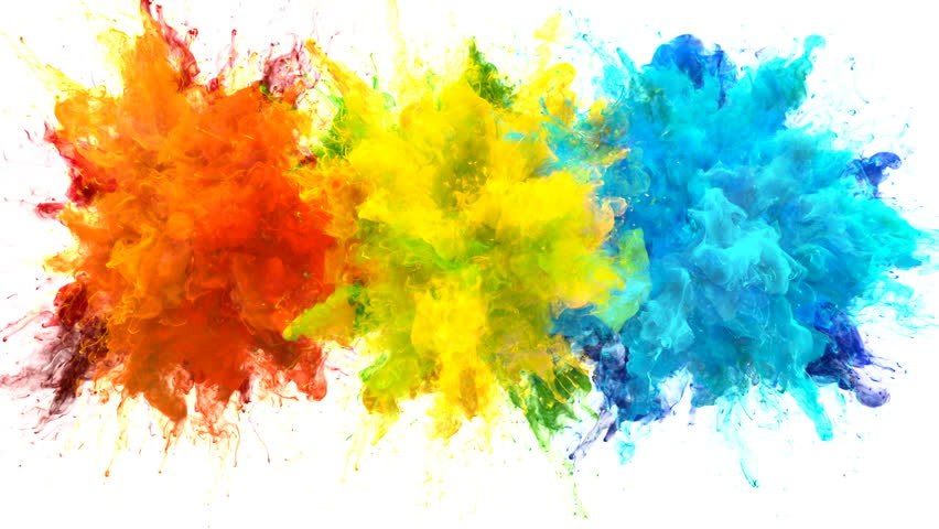 orange yellow blue color burst - Stock Footage Video (100% Royalty-free ...