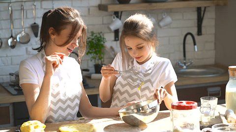 Two Sisters Cooking Together Elder Sister Stock Footage Video (100% ...