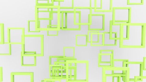 Abstract Background 3d Color Squares Shapes Stock Footage Video (100% ...