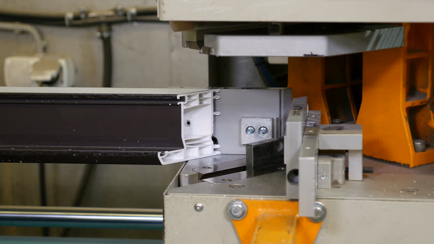 machine window profile production constructions Stock Footage Video ...