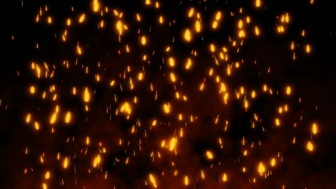 Fireball Falling Fireballs Falling On Black Stock Footage Video (100% ...