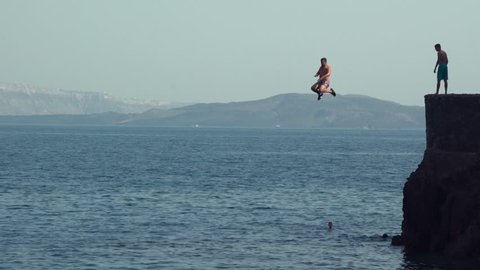 Man falling off cliff Stock Video Footage - 4K and HD Video Clips ...