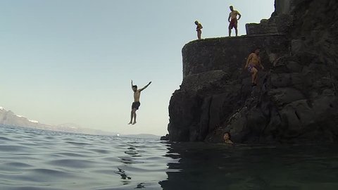 Man falling off cliff Stock Video Footage - 4K and HD Video Clips ...