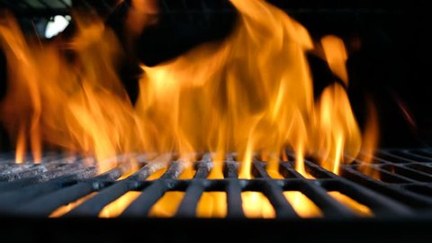 Barbecue Fire Grill Closeup Isolated On Stock Photo (Edit Now) 243720913