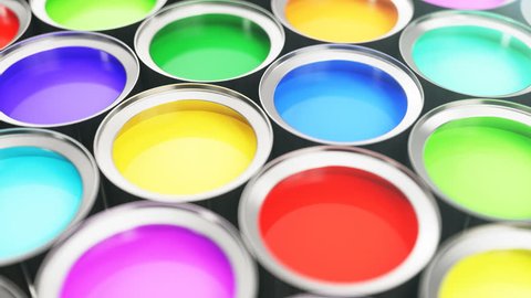 Paint Cans Color Palette Stock Illustration 173334179