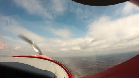 First Person Flight On Airplane Stock Footage Video (100% Royalty-free ...