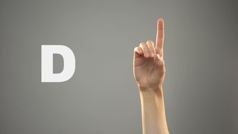 8 Asl d alphabet Stock Video Footage - 4K and HD Video Clips | Shutterstock
