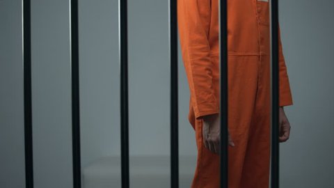 Aggressive Africanamerican Prisoner Threatening Caucasian Inmate Stock ...