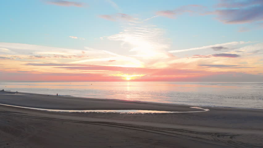A Calm Low Tide at Stock Footage Video (100% Royalty-free) 1027759529 ...