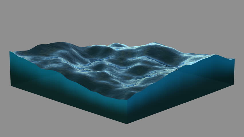 3d animationocean wave transparent box3d ocean Stock Footage Video (100 ...