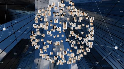 Digital Composition Globe Multiple Profile Icons Stock Footage Video (100% Royalty-free ...