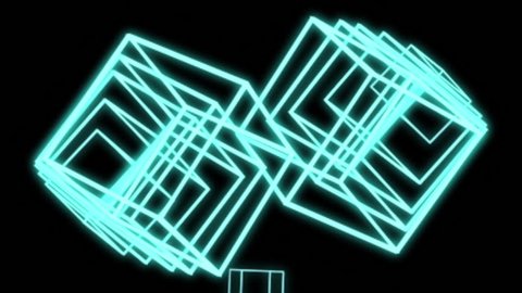 3d Wireframe Background Abstract Animation Stock Footage Video (100% ...